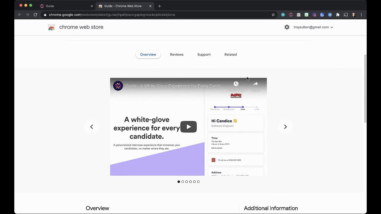 Installing the Guide Extension for Chrome