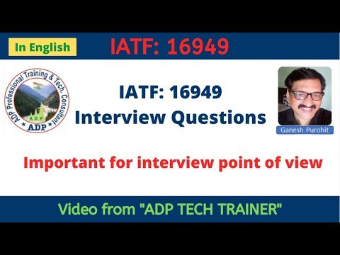 IATF: 16949 Important Interview Questions | In English | ADP Tech Trainer