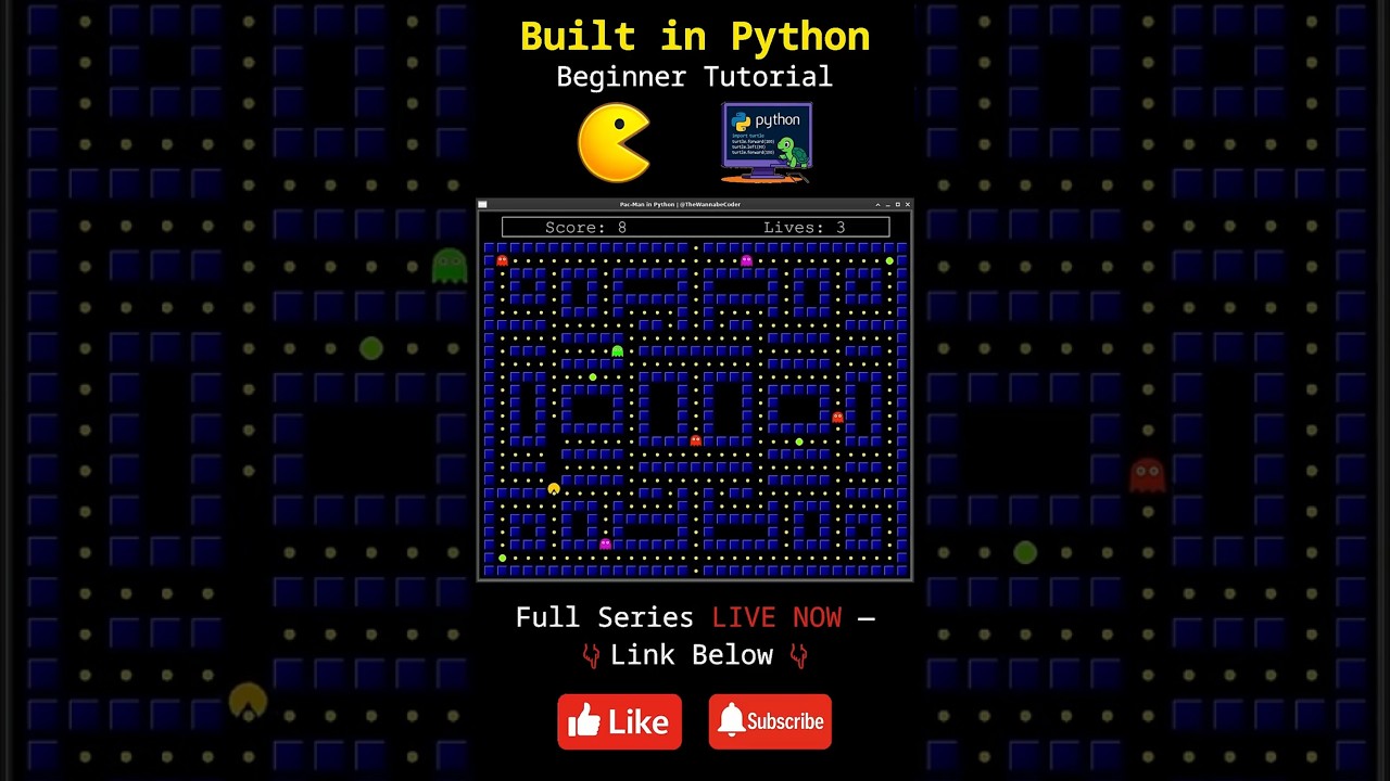 I Coded Pac-Man in Python from Scratch!