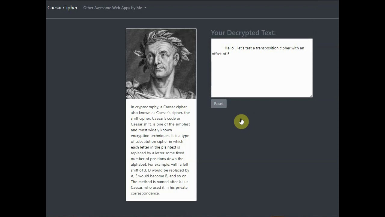 Python Caesar Cipher App