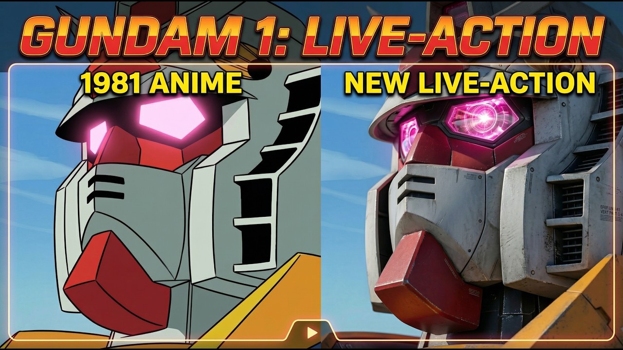 What if GUNDAM(1981) was a Live-Action Movie? | Retro Sci-Fi Tribute