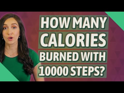How many calories burned with 10000 steps?
