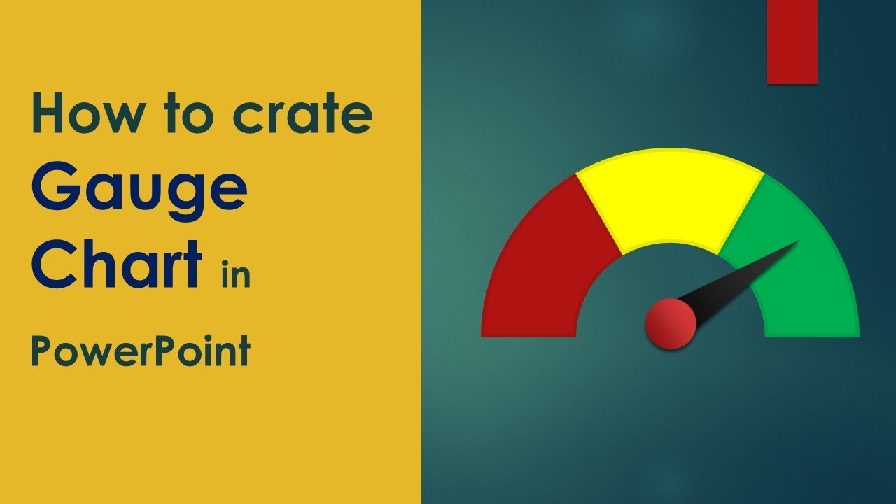 Learn how to create Gauge Chart in PowerPoint