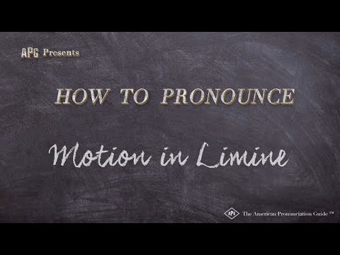 How to Pronounce Motion in Limine (Real Life Examples!)