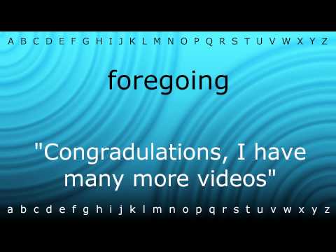 Here I will show you how to say 'foregoing' with Zira.mp4
