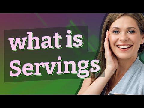 Servings | meaning of Servings