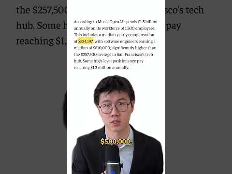 OpenAI pays engineers like NBA players😂But where’re they getting all this money?#ai#career#salary