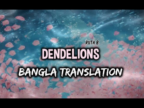 Ruth B. – Dandelions (lyrics) | বাংলা | Dandelions Bangla Translation |