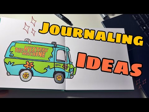 ββΛ.β Journaling IDEAS and drawing The Mystery MachineπΊπ΄ ββΛ.β