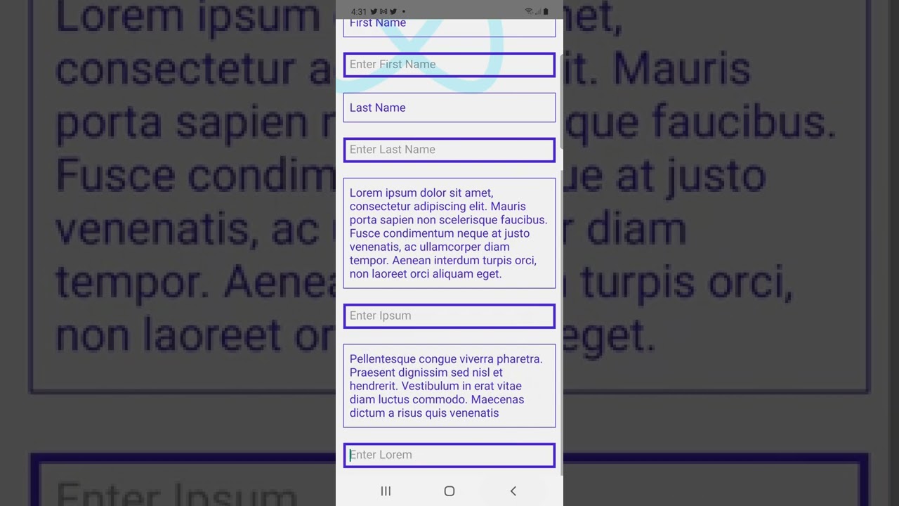 React Native app example with react-native-keyboard-aware-scroll-view