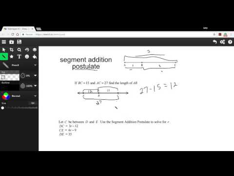 Segment Addition Postulate