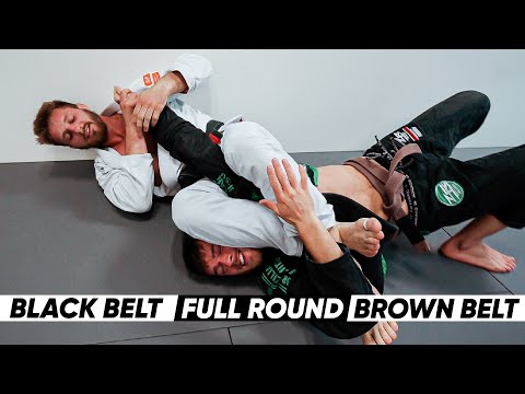 BJJ Sparring | Black Belt Janis Riekstins v Brown Belt | Full Round