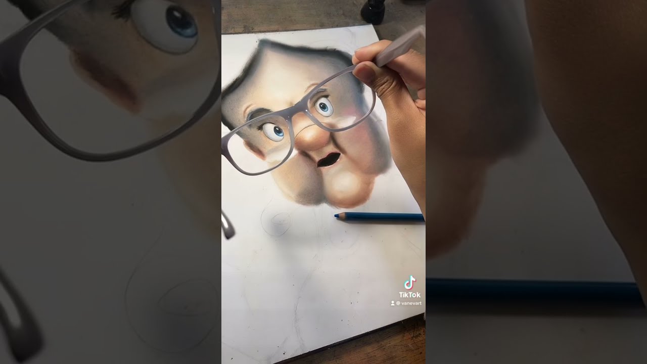 Dibujo de la abuelita con gafas 👓