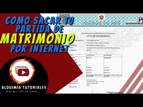 Como sacar Partida de Matrimonio por internet
