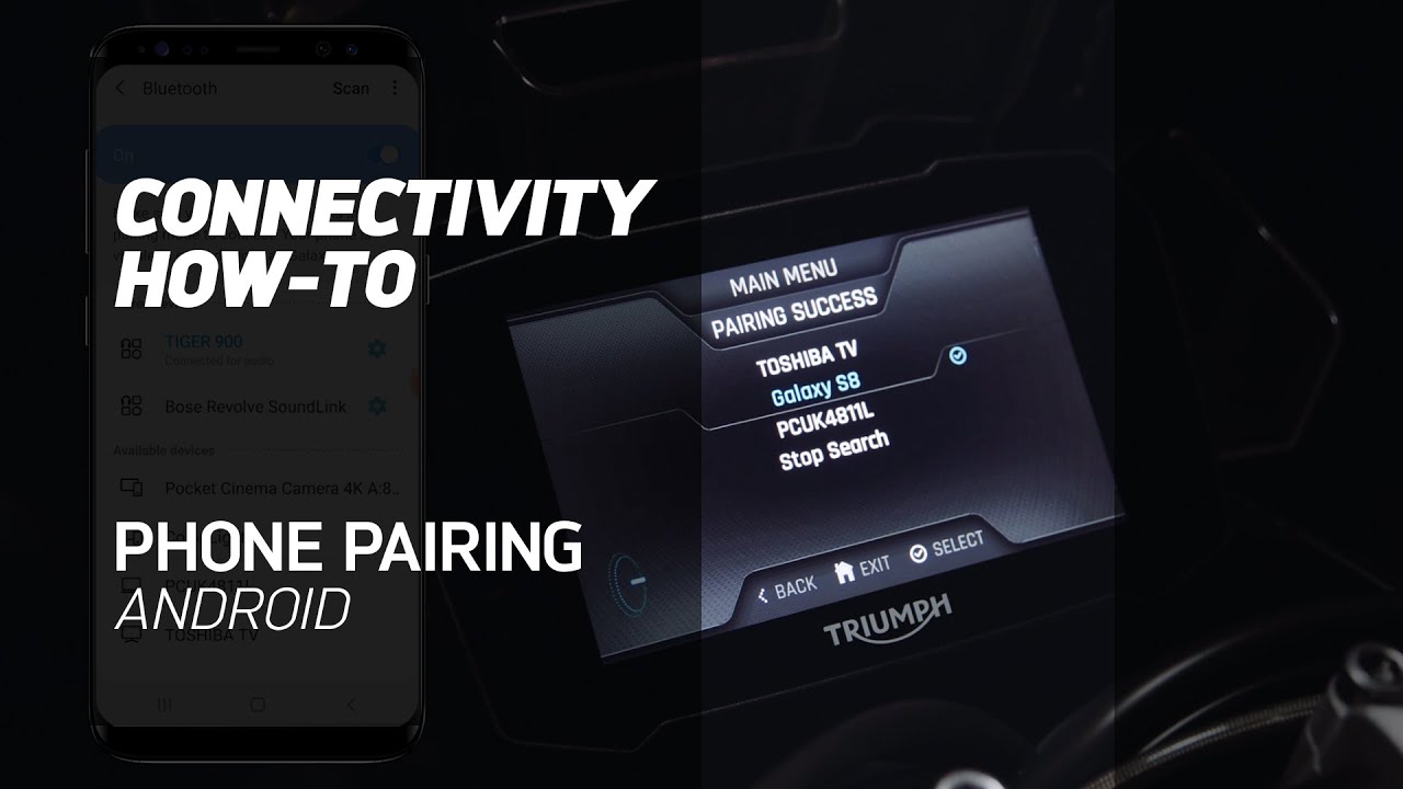 MY TRIUMPH CONNECTIVITY HOW-TO - Pair your Phone (Android)