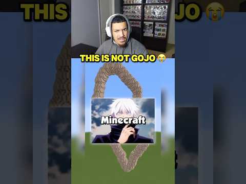 GOJO IN MINECRAFT IS TERRIFYING ๐ญ (Credit: Novannist) #anime #manga #shorts