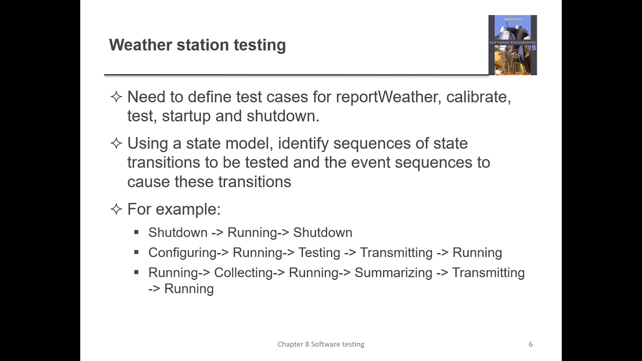 Ch8: Software Testing: 5- Stages of Testing