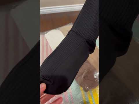 Unboxing Amazon finds Womens Crew Socks and Try On