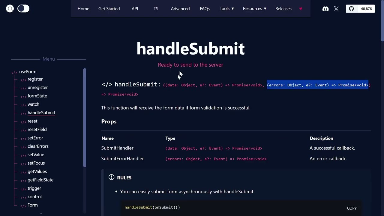 handleSubmit  - useForm method  | React Hook Form | Bangla