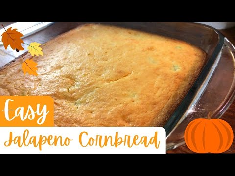 Easy Jalapeno Cornbread Recipe | Sweet and Spicy Cornbread | Jiffy Cornbread Recipe