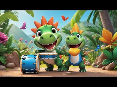 Dino World Adventure Song | Explore with Baby Dinosaurs | Fun Jurassic Rhyme for Kids