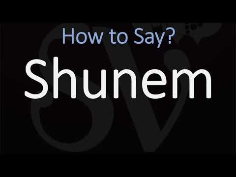 How to Pronounce Shunem? (CORRECTLY)