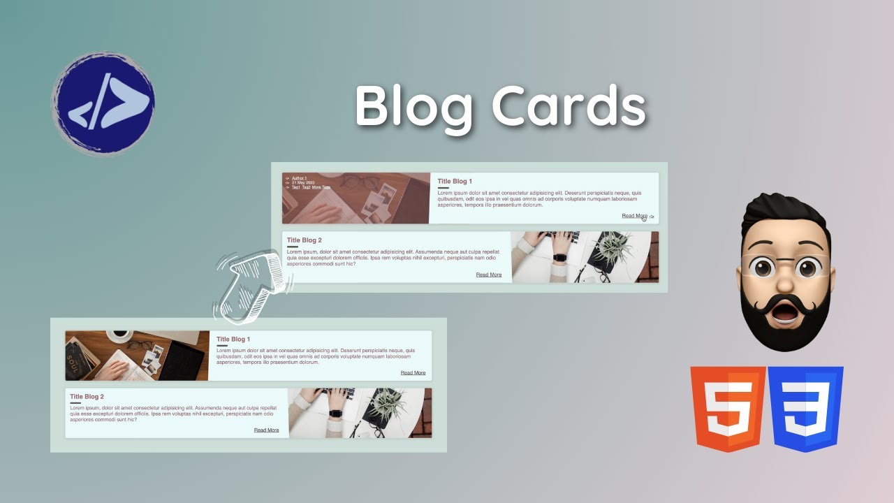 Blog Cards | Customized Dev | Blog Cards using HTML & CSS