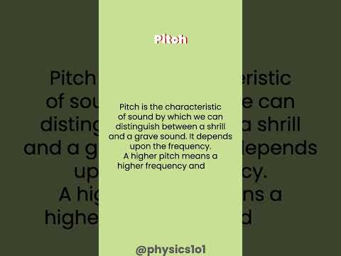 What is Sound Pitch? - explained | Learn Physics