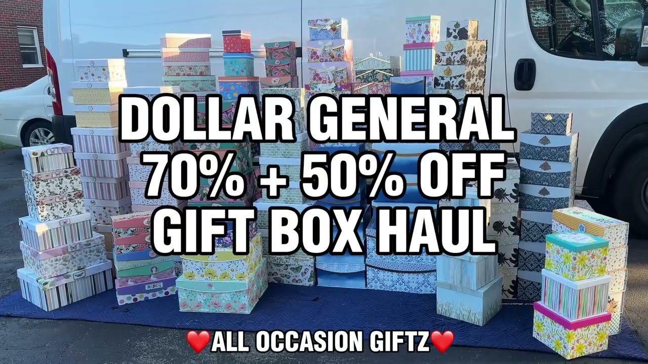 Dollar General 70% + 50% Off Gift Box Haul 🎁 #Haul #clearance  #trending