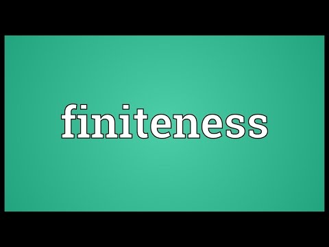 Finiteness Meaning