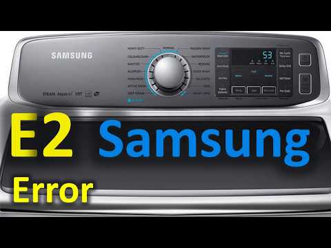 E2 Error Code SOLVED!!! Samsung Top Loading Washer Washing Machine