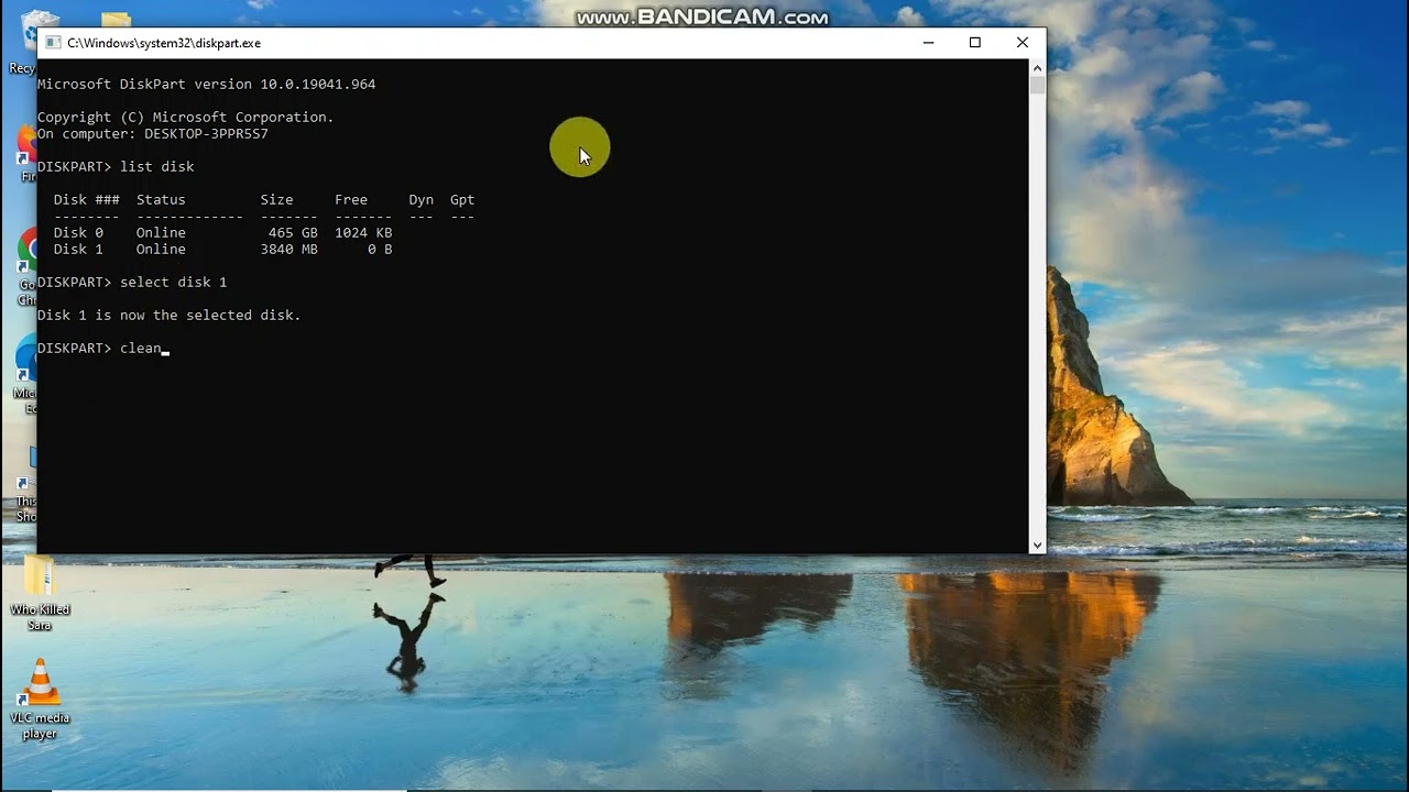 Making USB flash drive bootable using command prompt (CMD)