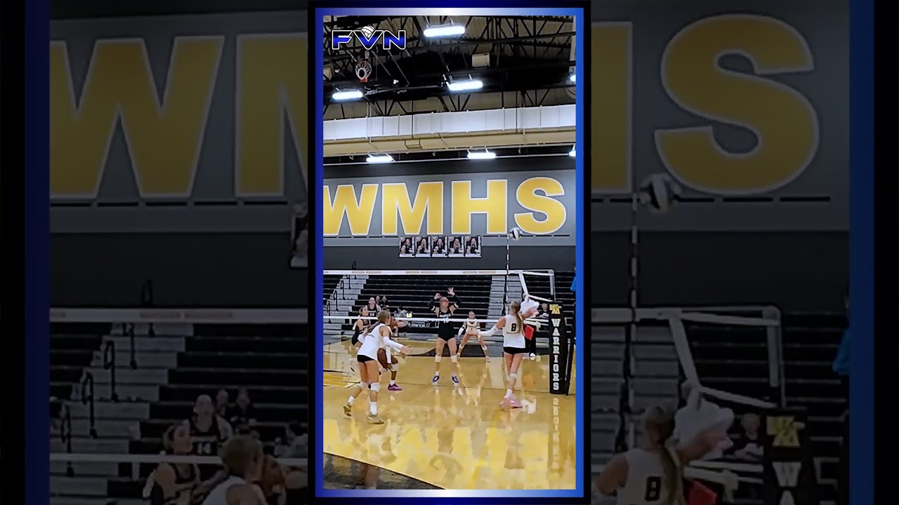 Great High School Varsity Volleyball Rally