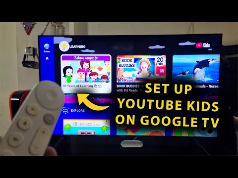 How To Set Up YouTube Kids Profile On Smart TV With Google TV!
