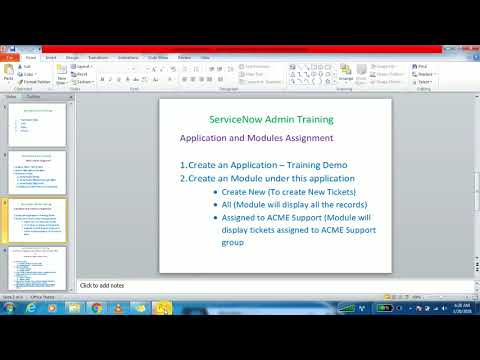 8. ServiceNow Applications and Modules