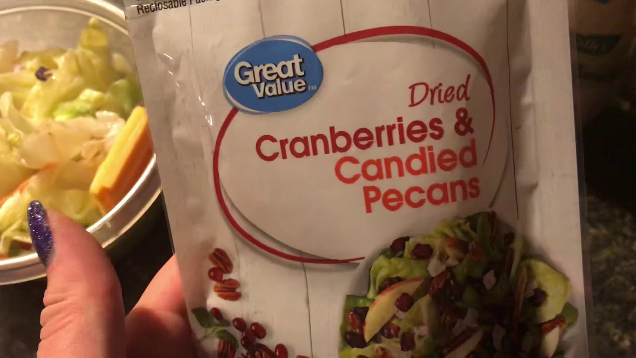 Cranberries and Candied Pecans ❤️Review 🥗 On Salad