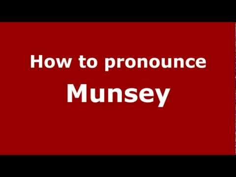 How to Pronounce Munsey - PronounceNames.com