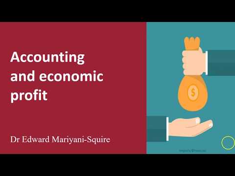 Accounting and economic profit