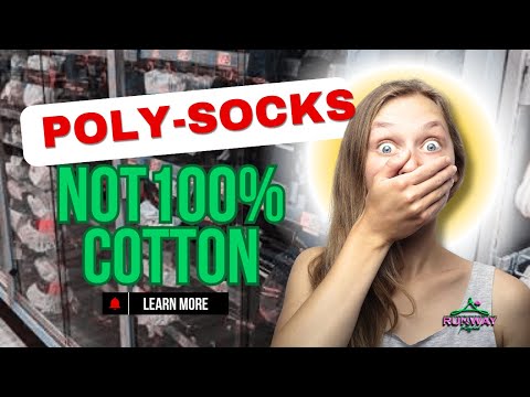Shocking! No 100% Cotton Socks at Walmart? Men’s Dept Polyester Overload!