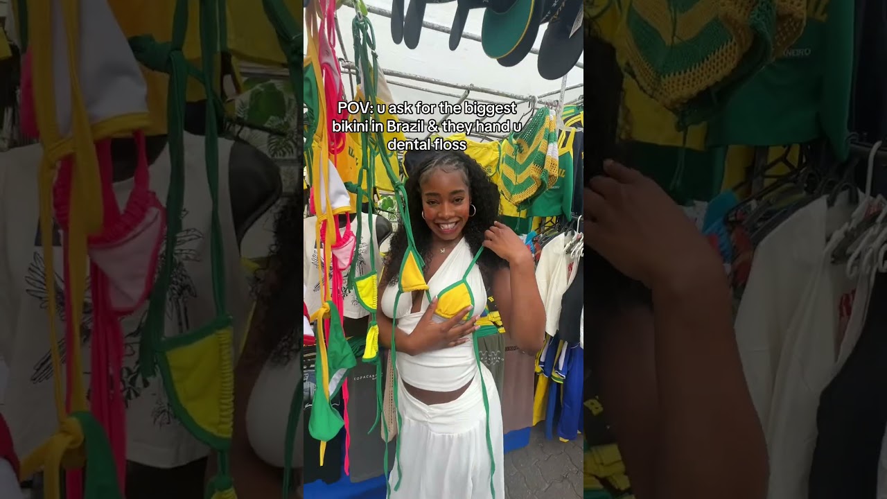 DENTAL FLOSS OR BIKINI??  #shorts #brazil