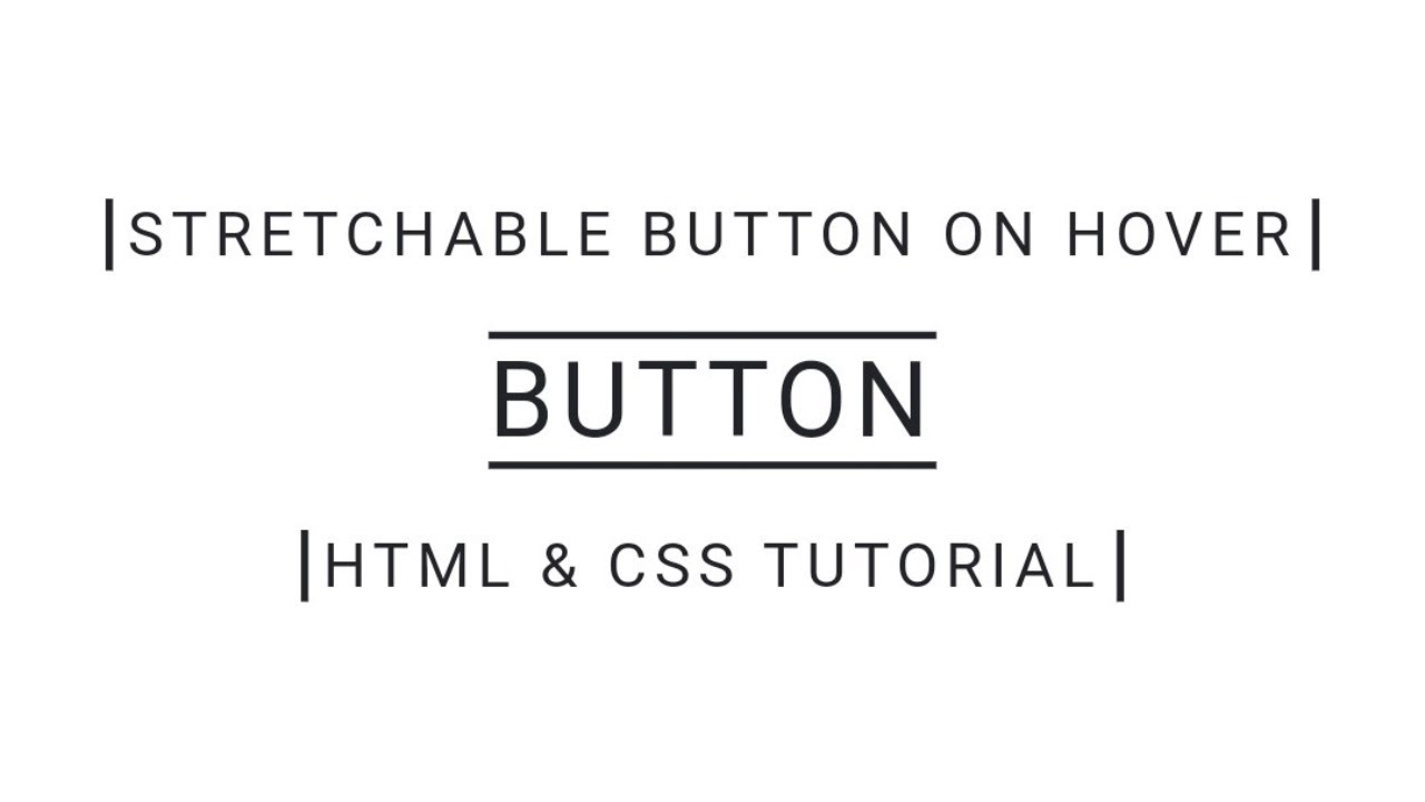 CSS Stretchable Button On Hover Tutorial | @codecompanion93