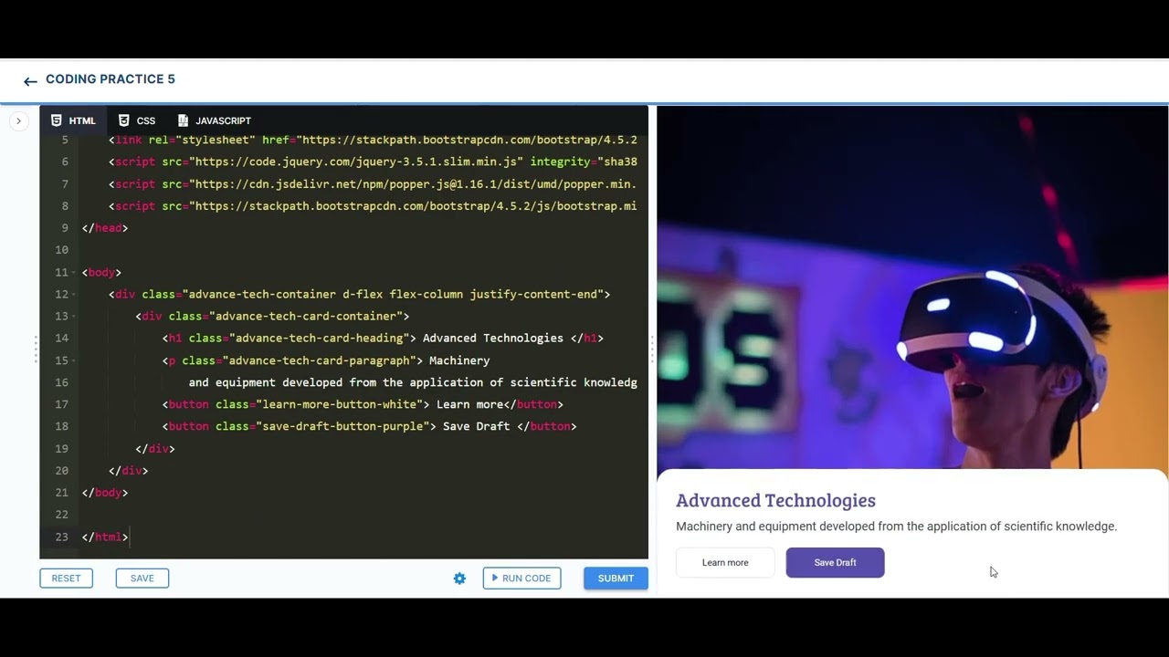 Bootstrap | Coding Practice-5 | NxtWave CCBP 4.0