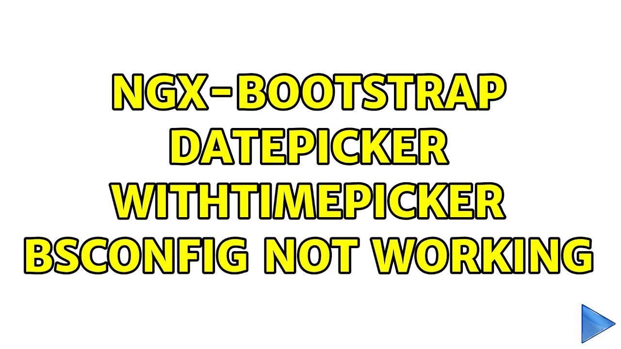 ngx-bootstrap datepicker withTimepicker bsconfig not working