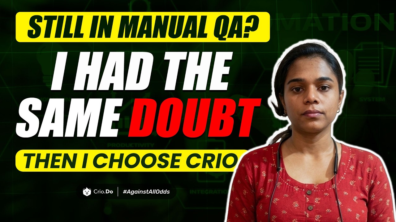 Still in Manual QA? Is It Possible to Transition to Automation? | Crio Review