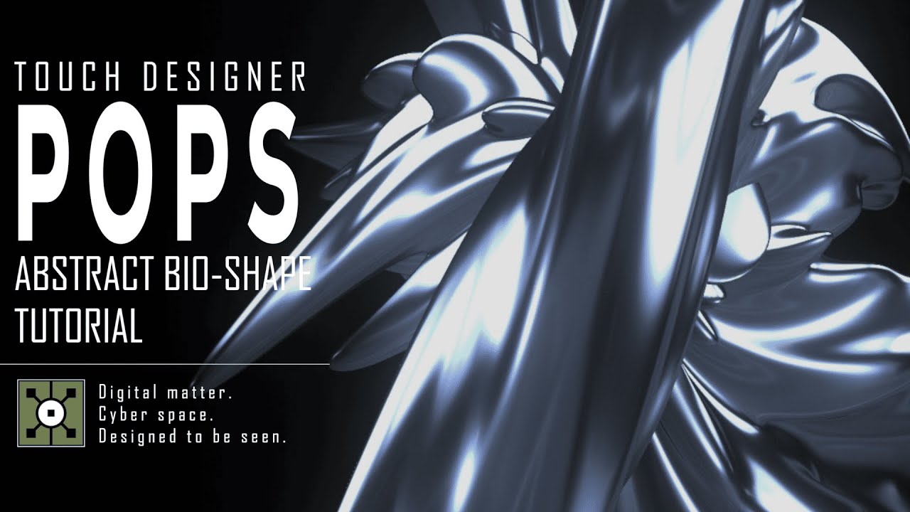Abstract bio-shape in TouchDesigner – POPs technique [tutorial]
