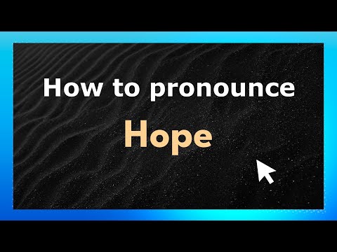 How to Pronounce Hope (American Pronunciation / US) with Audio and Phonetic Spelling