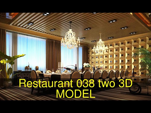 Restaurant 038 two 3D Model - FlatPyramid