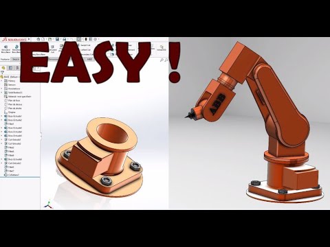 Solidworks Complete Tutorial | ARM ROBOT | ABB | -1- BASE