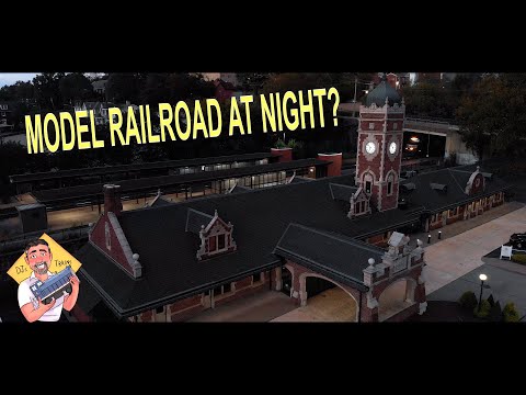 Model Railroading at Night using Just Plug (Plus BONUS BLOOPER)