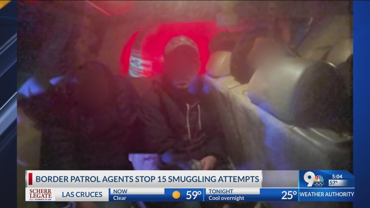 Area Border Patrol agents stop 15 smuggling attempts this week